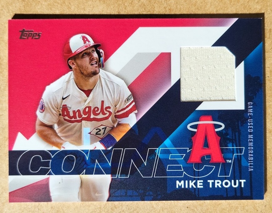 2024 Topps Series 1 Mike Trout City Connect Game-Used Jersey Relic ...