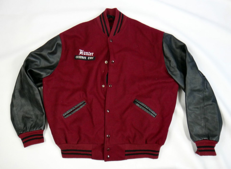 Glencoe High School Oregon Letterman Jacket large hillsboro red black ...