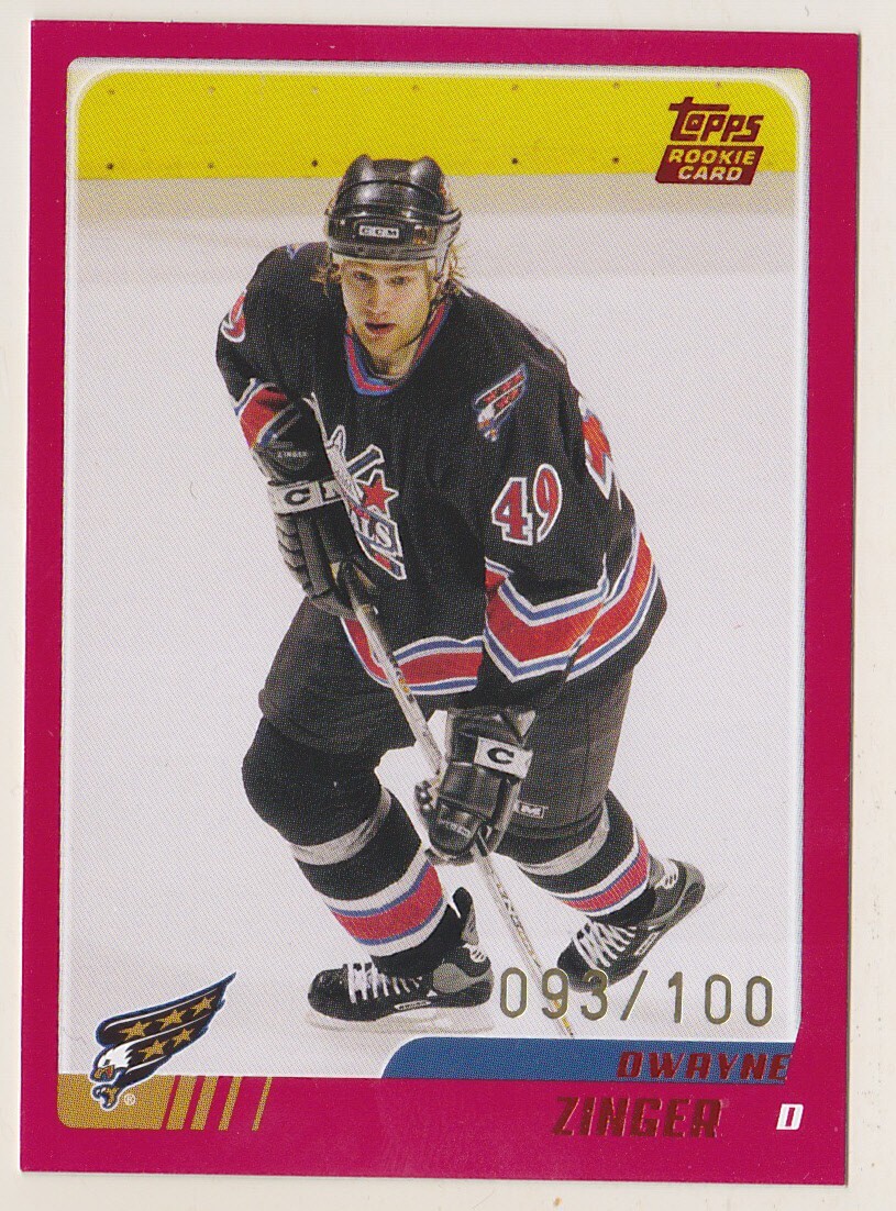 03-04 Topps Traded Dwayne Zinger /100 Rookie RED Parallel Capitals 2003 ...