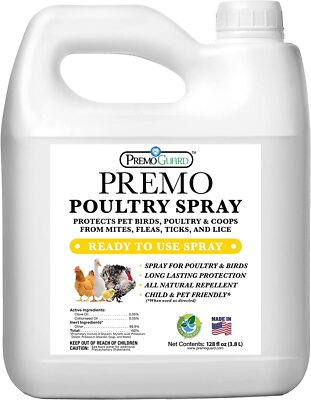 Poultry Spray 128 oz - All Natural Non Toxic - Premo Guard | eBay