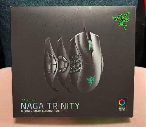 Razer Naga Trinity Wired Gaming Mouse 16K DPI RGB MMO Modular Paint ...