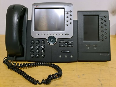 Cisco 7975 IP Office Phone With 7916 IP Expansion Module Work Telephone ...