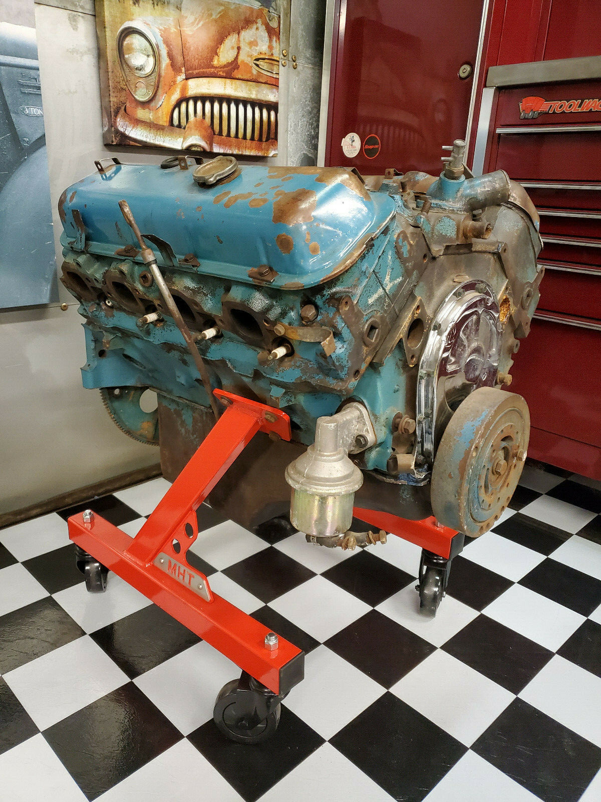 Engine Stand, Cart, Cradle, for Chevy SBC & BBC 283 305 327 350 396 402 ...