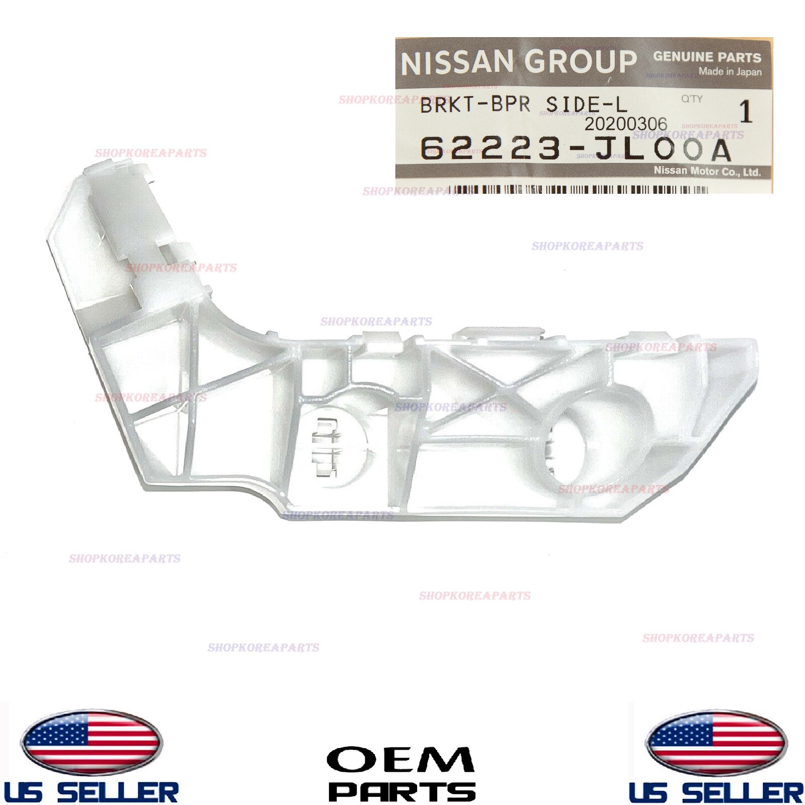 2008-2013 Infiniti G37 2014-2015 Q60 Front Bumper Bracket Right + Left ...