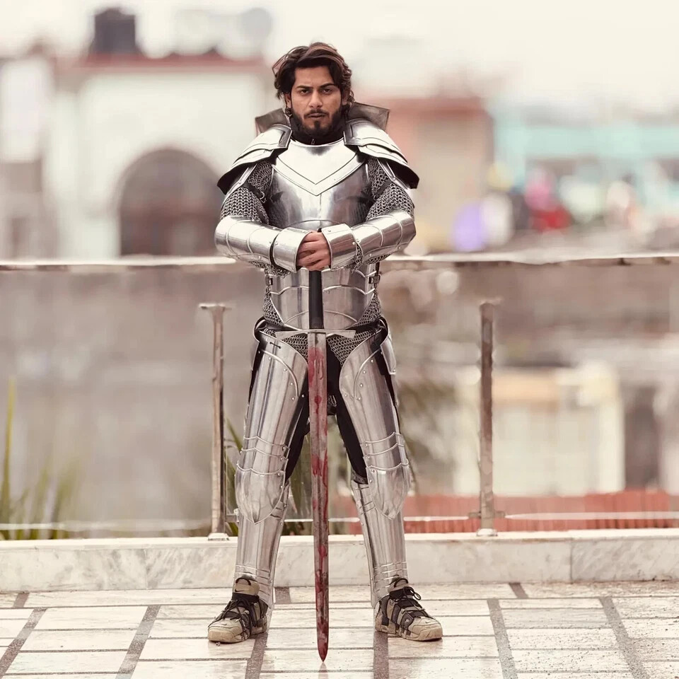 Medieval Battle Ready Knight Steel Full Body Armor Suit- Knight Battle ...