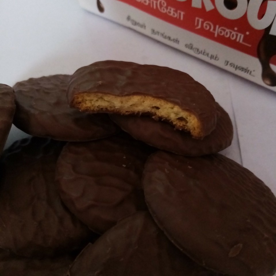 Kandos Choco Round Chocolate Coated Cookie Halloween Deco Cake Dessert ...