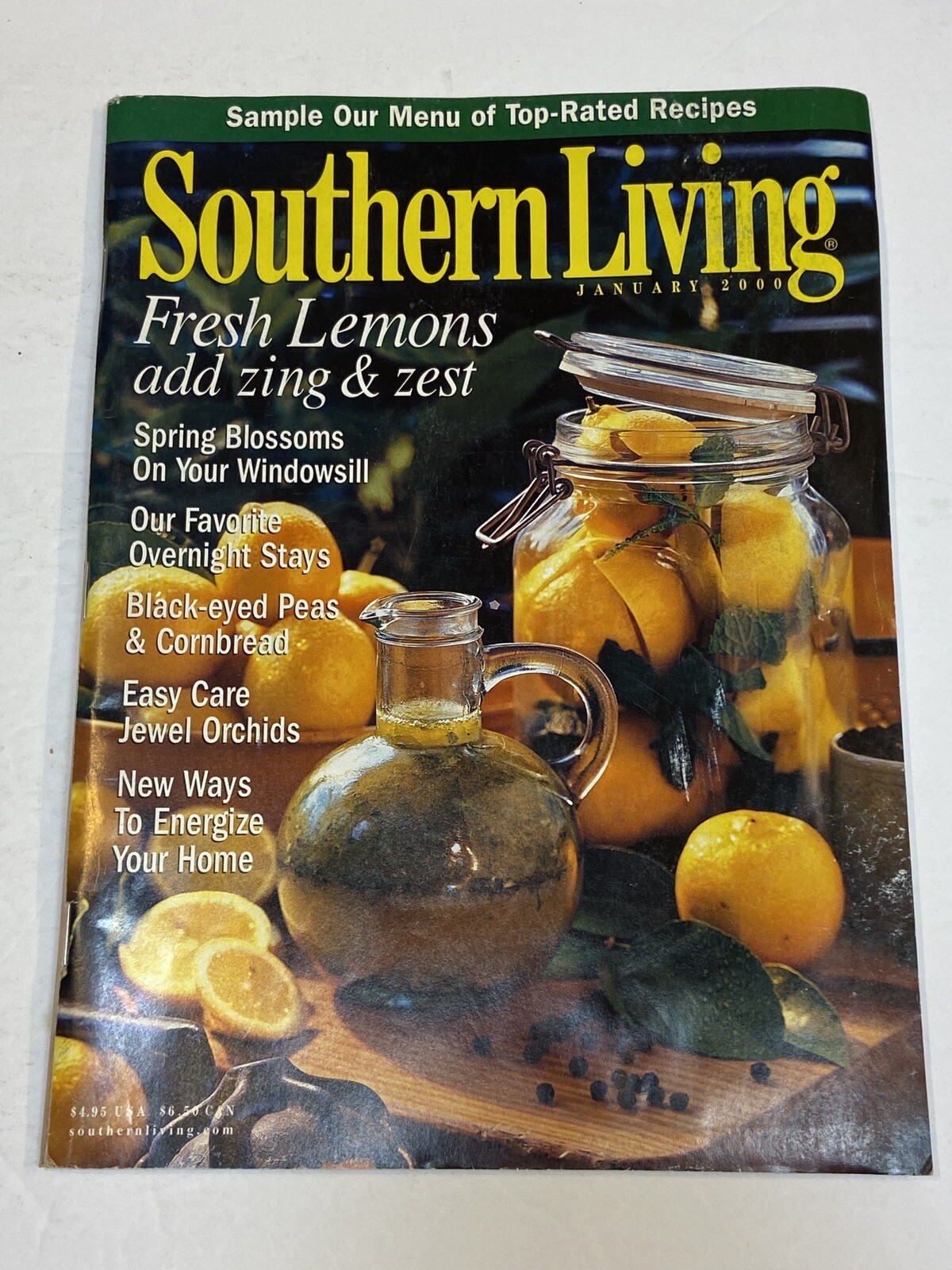 Southern Living Magazine Jan 2000 Fresh Lemons Black Eyed Peas ...