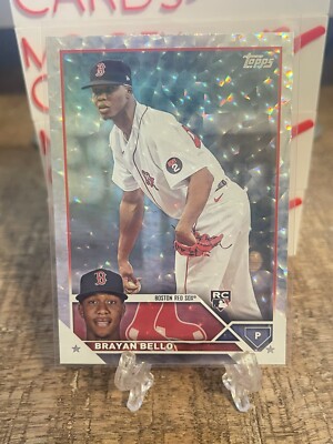 2023 Topps BRAYAN BELLO SUPER BOX SILVER FOILBOARD SP RC Red Sox #185 ...