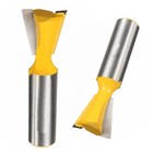 5Pc 8°and14° Dovetail Joint Router Bit Set 1/4" 1/2" 3/8" 5/8" 3/4" - 1 ...