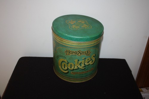 Vintage Ballonoff Cleveland Ohio Home Style Cookie Tin Metal Canister 8 ...
