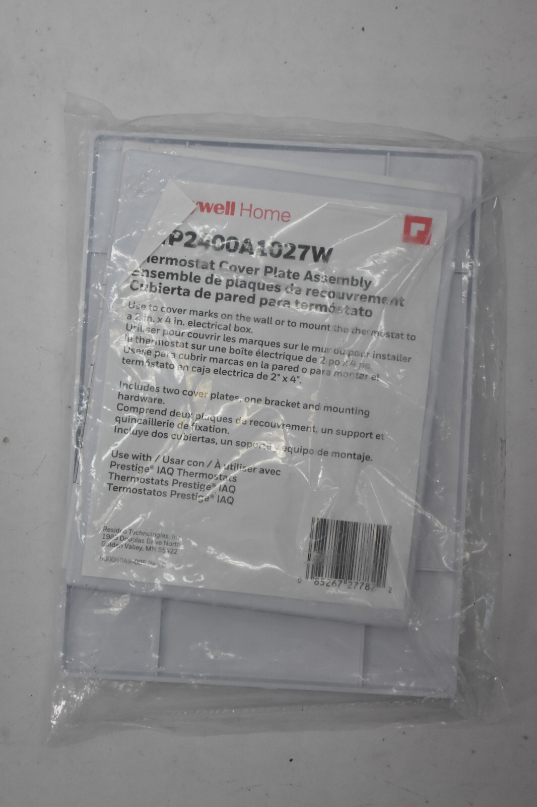 Honeywell+THP2400A1027W+White+Thermostat+Cover+Plate+Assembly for sale ...
