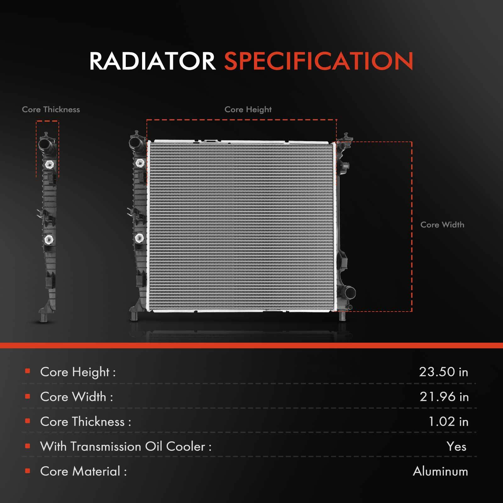 Radiator for Benz X166 W166 C292 GL350 GLE250 GLE400 GLS350 ML250 400 ...