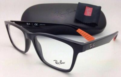 New RAY-BAN Rx-able Eyeglasses RB 7025 5417 53-17 Black Frames with ...