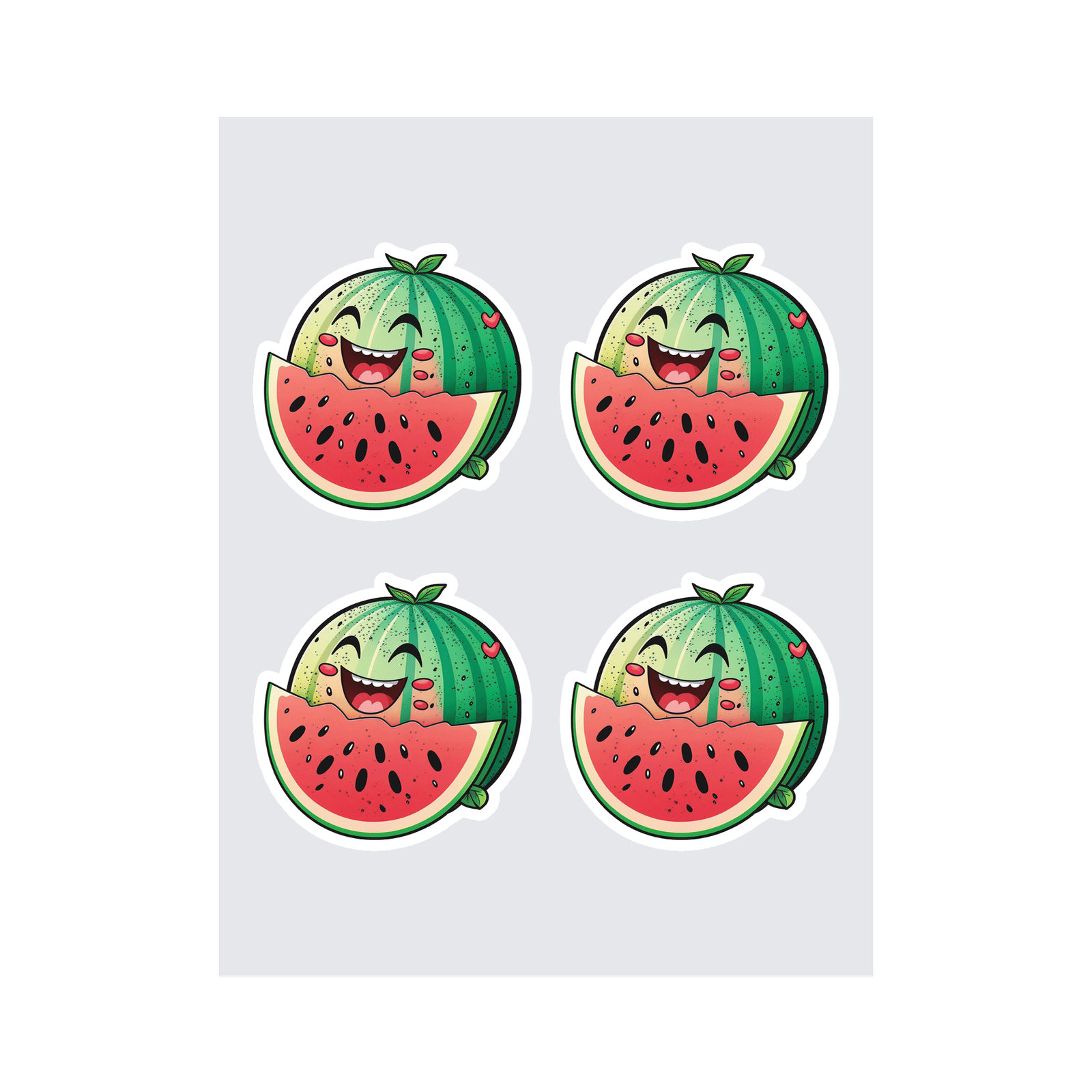 4pcs Cute Watermelon Car Motorcycle Laptop Vinyl Stickers Decals 4cm x ...