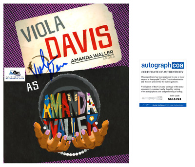 VIOLA DAVIS AUTOGRAPH SIGNED 8X10 PHOTO AMANDA WALLER DC SUICIDE SQUAD ...