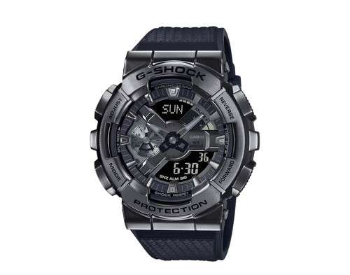 Casio G-Shock GM110 Analog-Digital Metal-Resin Black Watch GM110BB-1A ...