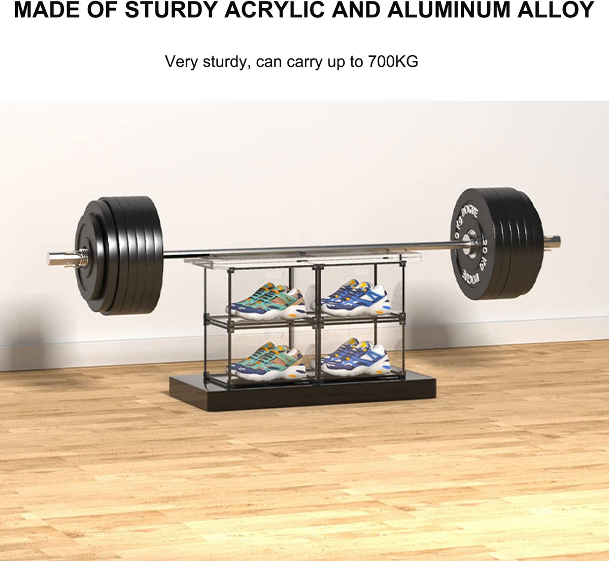 Storage Boxes GUAIPOU Magnetic Side Open Transparent Plastic Storage ...