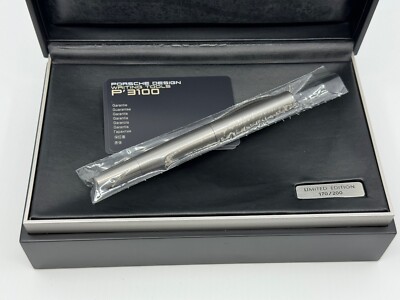 RARE Porsche Design Pure Titanium P 3105 Limited Edition Fountain Pen ...