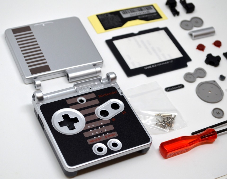 GBA SP Game Boy Advance SP Replacement Housing Shell Screen Lens (RETRO ...