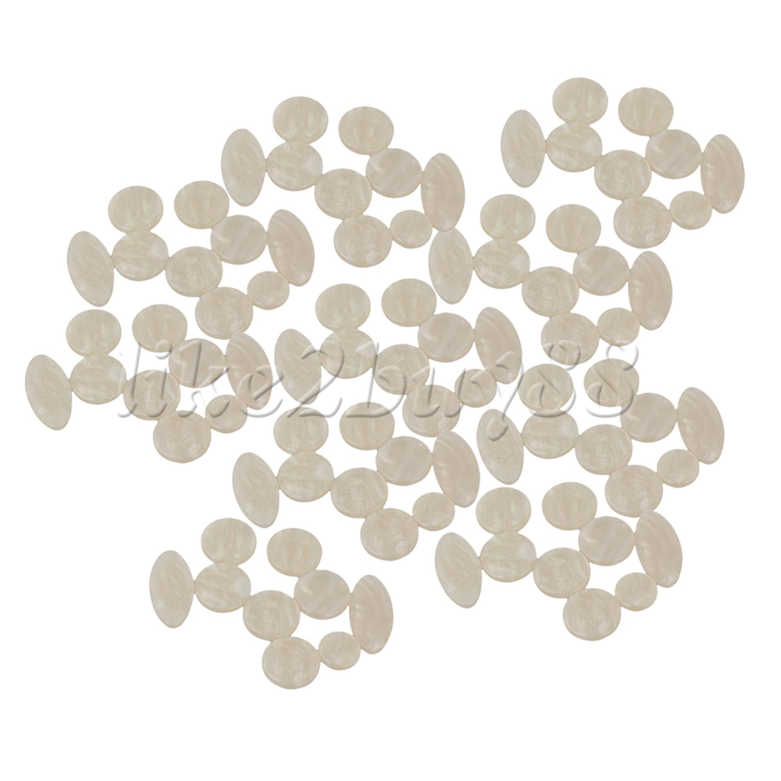 Saxophone Key Buttons Pearl Inlays for Alto Tenor Soprano Sax Set of 90 ...