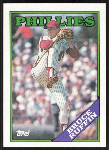 1988 Topps #268 Bruce Ruffin Pitcher Philadelphia Phillies FREE ...