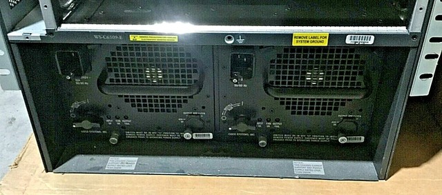 Cisco Ws-6509-e Catalyst 6509-e Chassis No Power Supplies 6q for sale ...