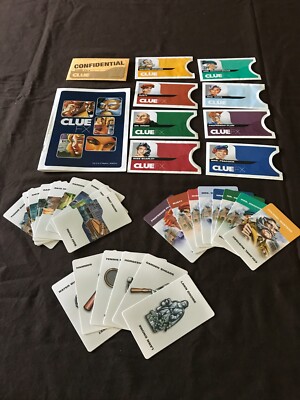 2003 Clue FX Board Game Replacement Instructions-Cards-Envelopes Good ...