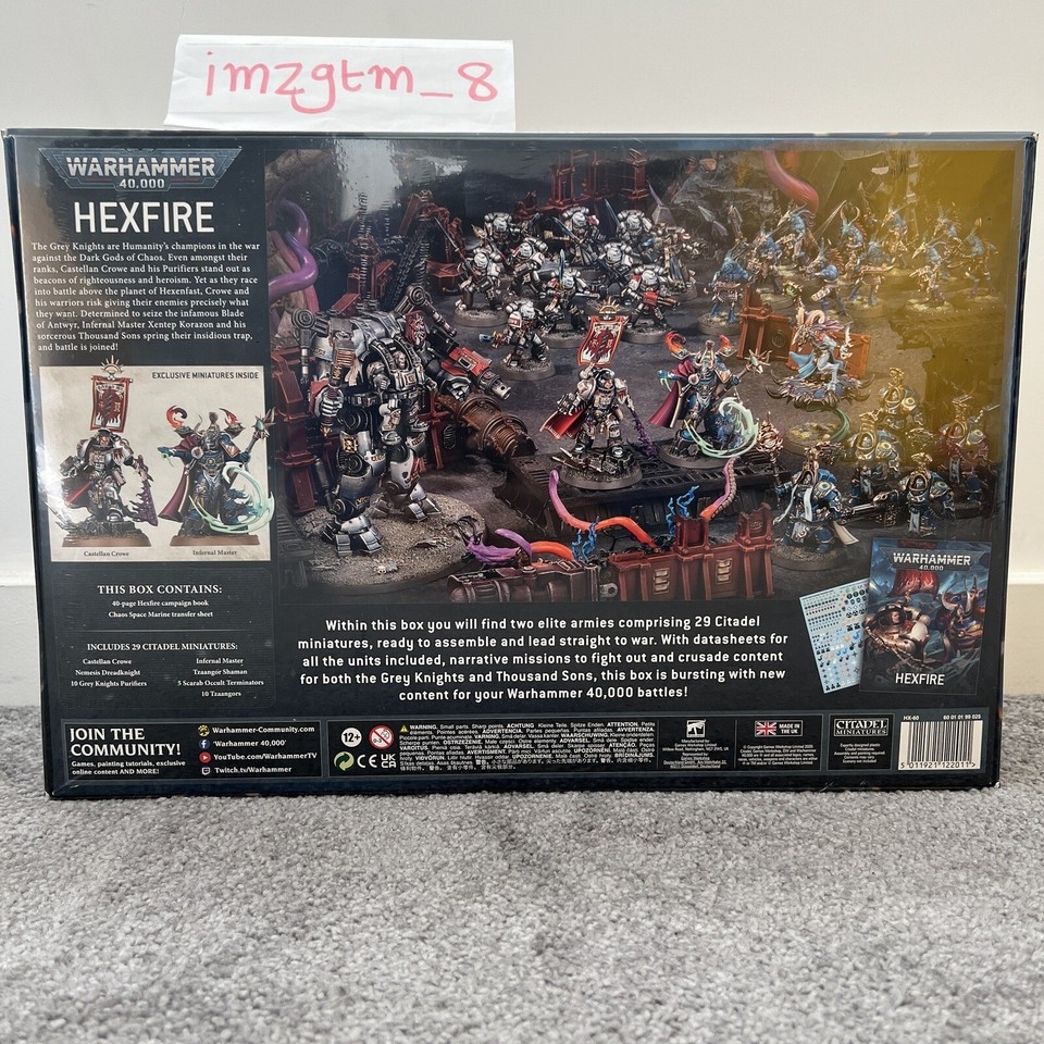 Warhammer 40K Hexfire Box Set SEALED OOP Grey Knights vs Thousand Sons ...