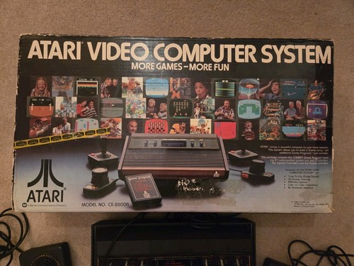 Atari 2600 Console Original Console In Box Joysticks And Game Included ...