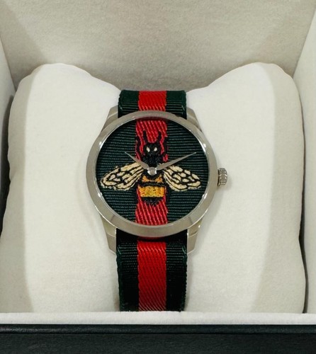 Gucci G-Timeless Bee Unisex Watch YA1264060 Le March des Merveilles ...