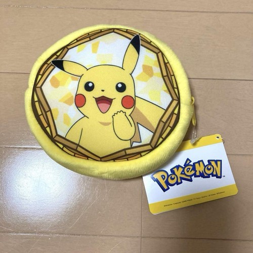 Pokémon Pikachu Round Circle Pouch Yellow 15cm Used | eBay