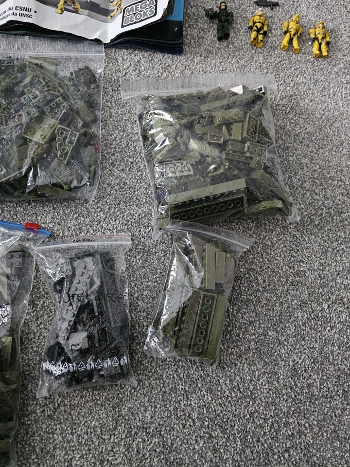 Mega Bloks Halo UNSC Pelican Dropship 96824 99% Complete Box Figures ...