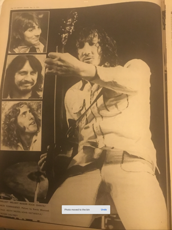 Melody Maker May 18th 1974 Ian Hunter Bowie Ferry Townshend Sparks Lou ...