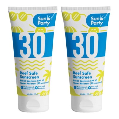 12 Pack - Sun Party Reef Safe Sunscreen SPF 30 6 oz Tube - 12 PACK ...