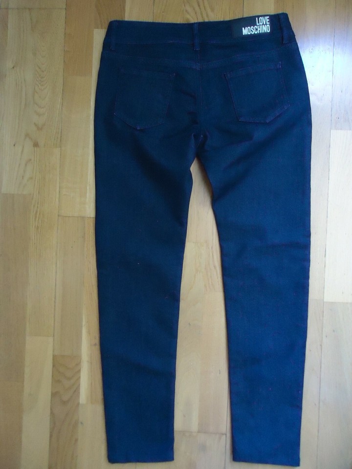 LOVE MOSCHINO Pantalon jean’s slim bleu brut T27 neuf | eBay