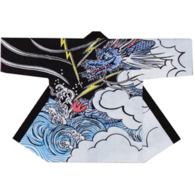 New Happi Hanten Dragon/Wave Black Festival Colorful Maturi Summer ...
