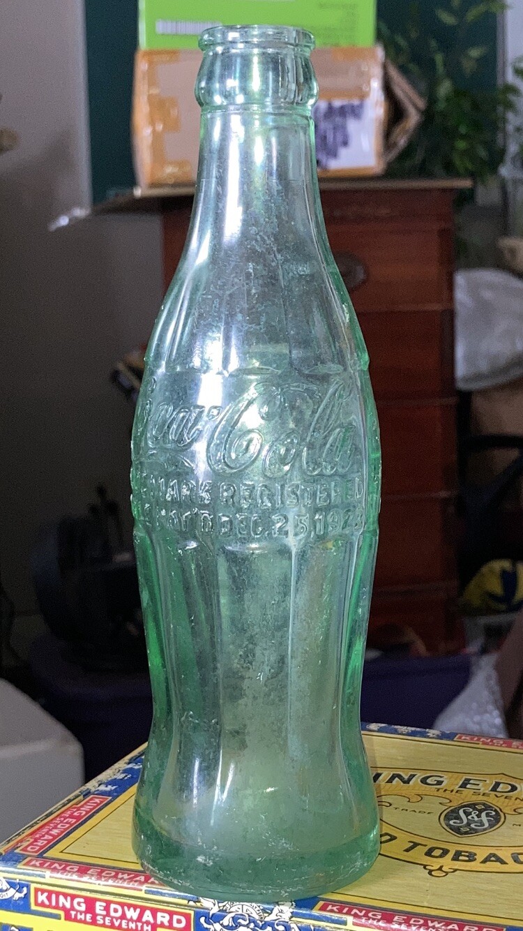 1923 Dec.25th Original Christmas Coca-Cola Bottle CASPER WYOMING! RARE ...