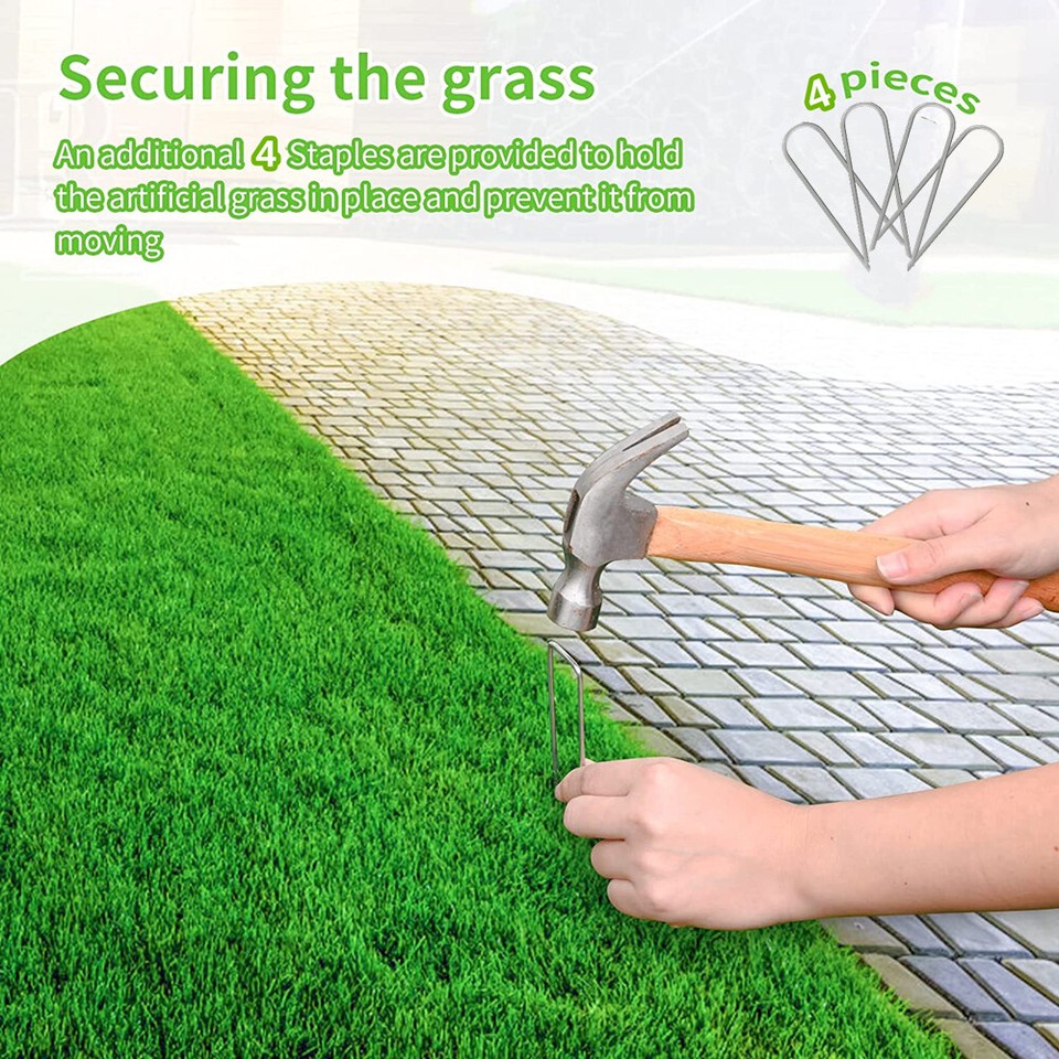 10x6.6 FT Artificial Grass Carpet Fake Synthetic Garden Landscape Lawn ...