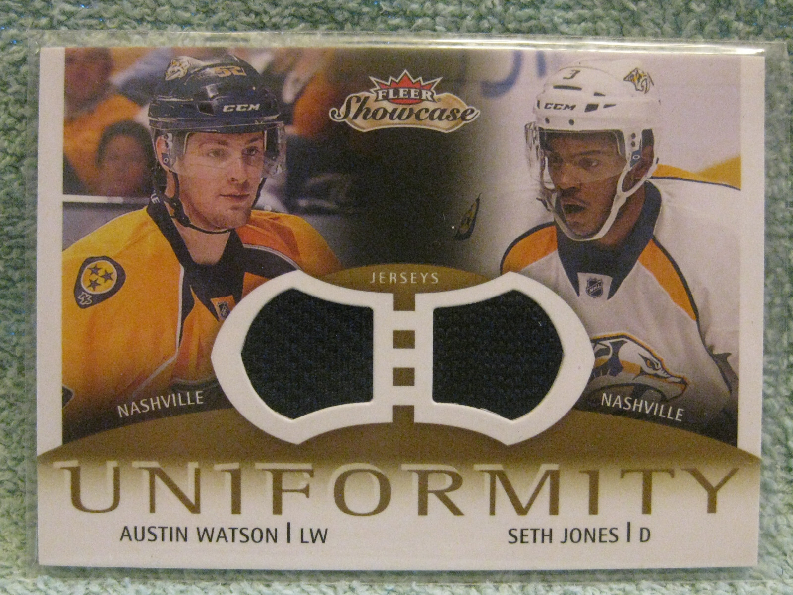 2013-14 Fleer Showcase Uniformity Austin Watson Seth Jones #U-WJ Rookie ...