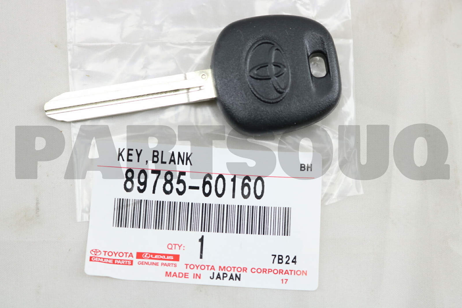 8978560160 Genuine Toyota TRANSMITTER, TRANSPONDER CUT KEY MASTER 89785 ...