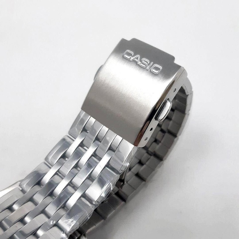 CASIO Standard MTP-E303D-7 5374 Chrono Analog Quartz Silver Watch Move ...