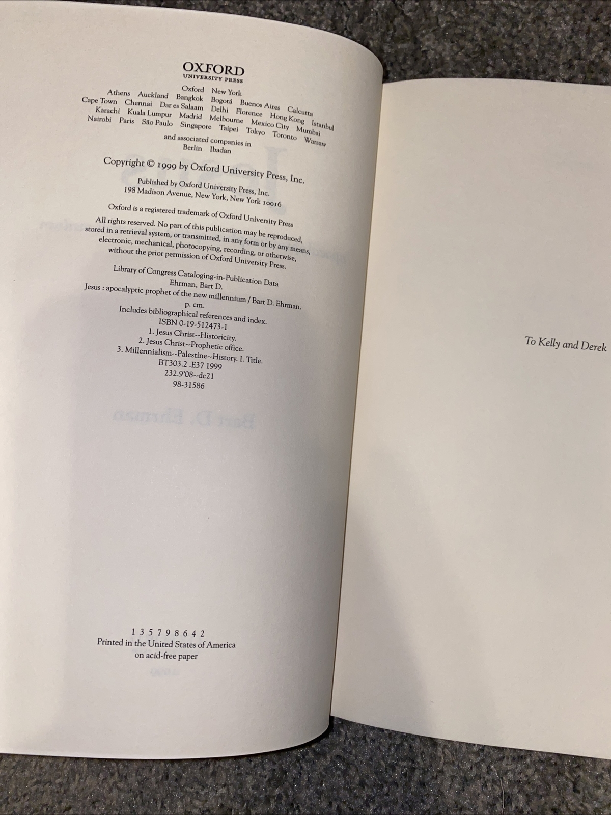 Jesus: Apocalyptic Prophet of the New Millennium Bart D. Ehrman | eBay