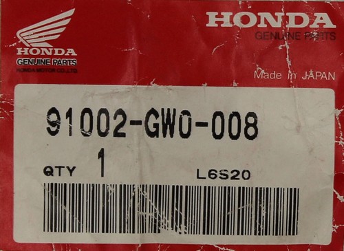 Genuine Honda Connecting Bearing Part Number - 91002-GW0-008 | eBay