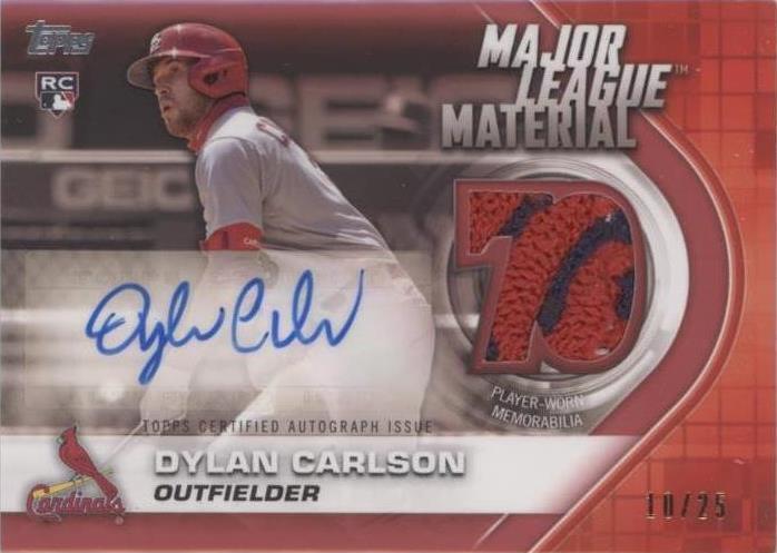 2021 Topps - Major League Material Autographs Series 2 Dylan Carlson # ...
