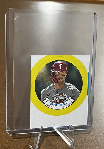 Bryce Harper 2022 Topps Heritage 1973 CANDY LID BASEBALL STARS BUBBLE ...