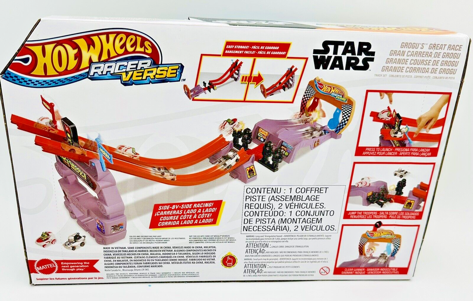 Hot Wheels RacerVerse Star Wars The Mandalorian Grogu's Great Race ...