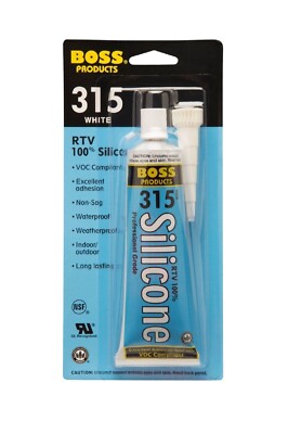 BOSS 315 SILICONE RTV 100% IN CLEAR - 3 OZ Tubes | eBay