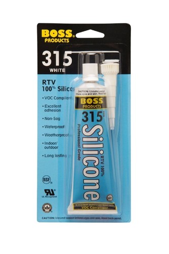 BOSS 315 SILICONE RTV 100% IN CLEAR - 3 OZ Tubes | eBay