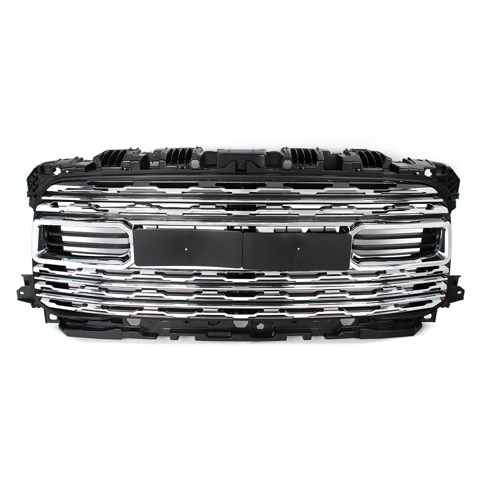FOR 2019 2020-2024 RAM 2500 3500 4500 CHROME FRONT BUMPER GRILLE BILLET ...