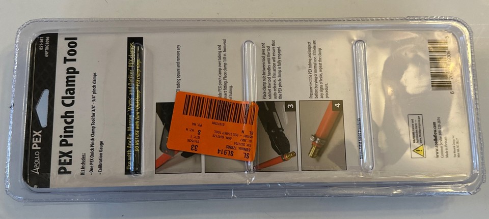 Apollo 3/8 in., 1/2 in. and 3/4 in. PEX-B Quick-Cinch Clamp Tool | eBay